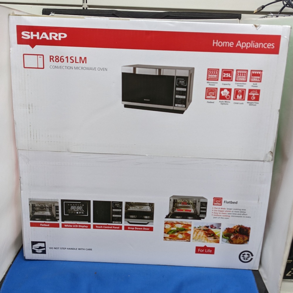 New Sharp R861SLM 25Litre Flatbed Combination Microwave Oven - Own4Less